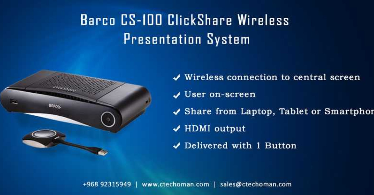 Barco CS-100 Clickshare Wireless Presentation System| Concept ...