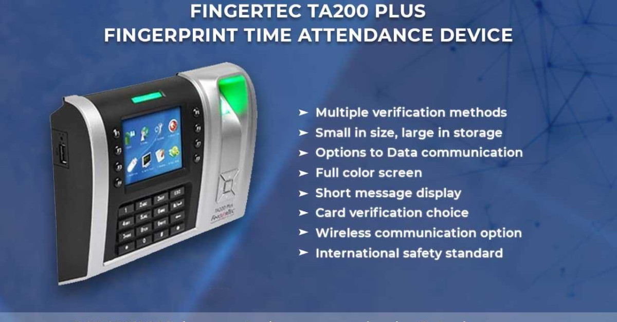 FINGERTEC TA200 PLUS TIME ATTENDANCE DEVICE| Concept Technologies Oman